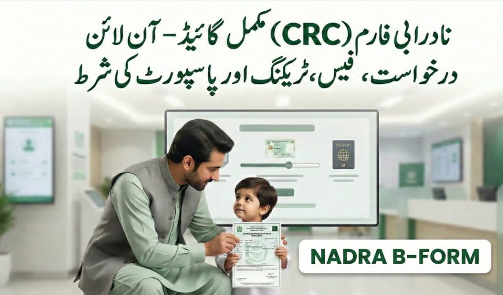 B-Form NADRA (CRC) – Apply Online, Tracking, Fees, & Rules