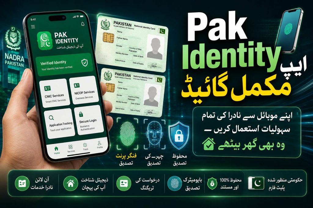 Pak Identity App Complete Guide (NADRA Digital ID Services)